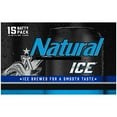 Natural Ice American Lager Beer 15 pack 12 fl oz Aluminum Cans 5.9% ABV ...