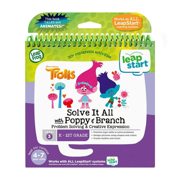 LeapFrog LeapStart 3D Trolls Solve It All with Poppy & Branch Book ...