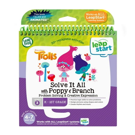 LeapFrog LeapStart 3D Trolls Solve It All with Poppy & Branch Book ...