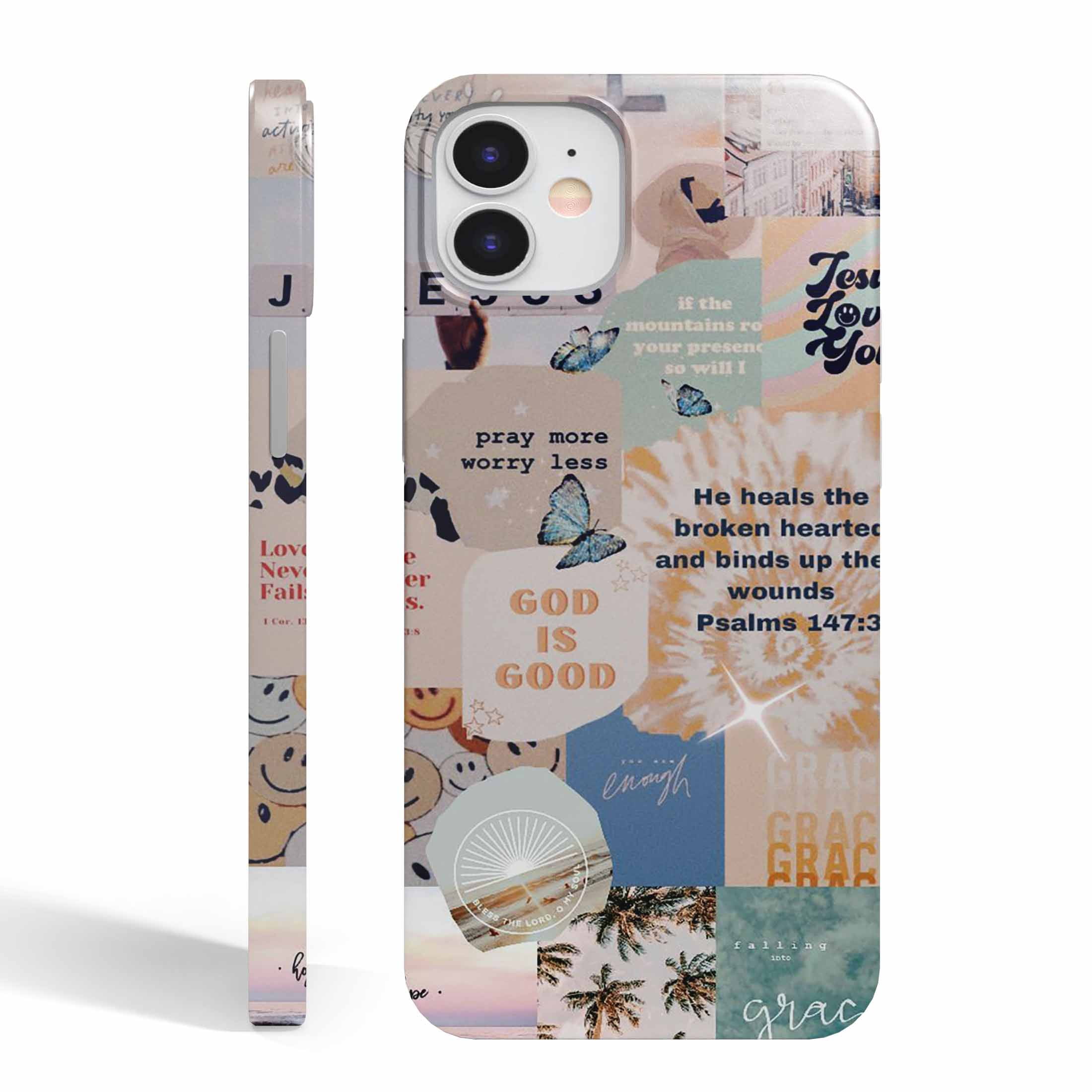Tobelint Case for iPhone 12,Aesthetic Christian Quotes Pattern Design ...