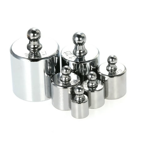 6pcs Weight 5g 10g 2x20g 50g 100g Grams Precision Calibration Weights ...