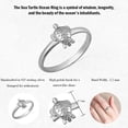 925 Sterling Silver Marine Sea Turtle Ring (Size 4) - Walmart.com