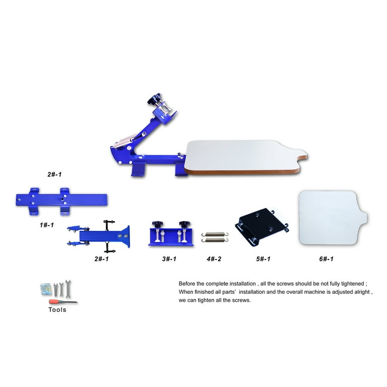 One Color Screen Printing Press Manual Screen Printing Machine For One
