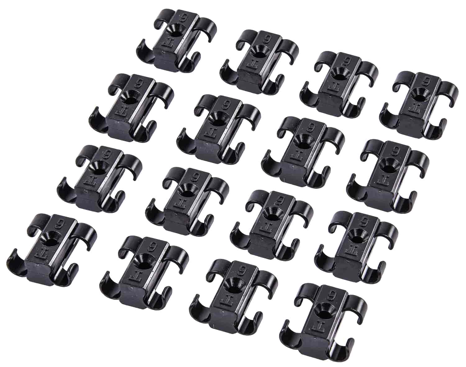JEGS 40328 Ignition Wire Separators 8 mm & 8.5 mm Black Polymer Set of ...
