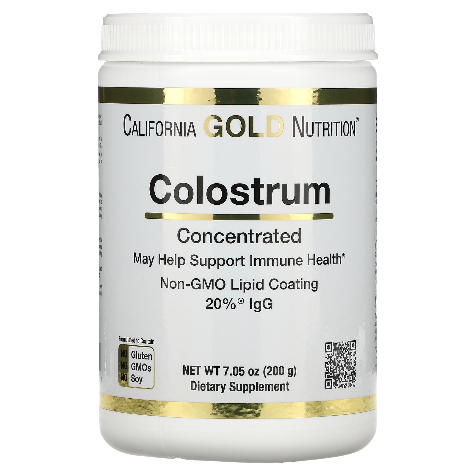 California Gold Nutrition Colostrum Powder, Concentrated, 7.05 oz (200 ...