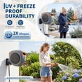 100ft Retractable Garden Hose Reel, 1/2 Inch Mesh PVC Water Hose with ...