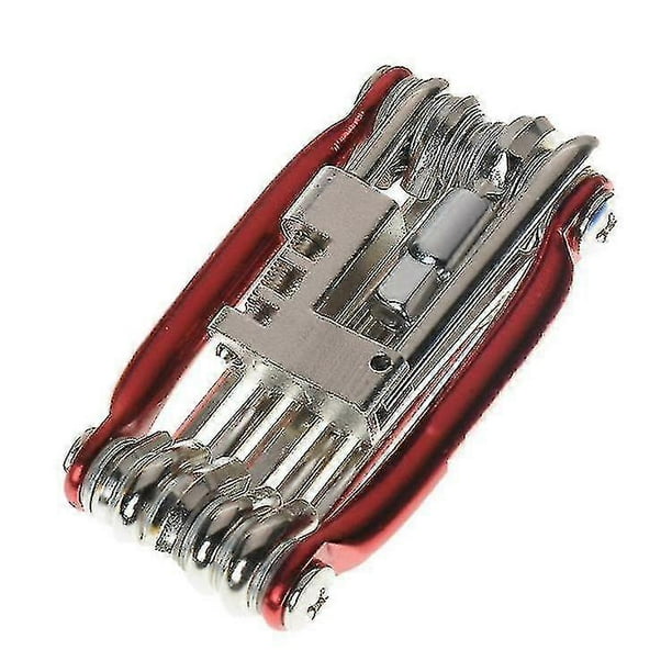 Jinyi 11 In 1 Funct Bike Rep Tool, Mini Bike Tool, 1 Pack, Red | Bodega ...