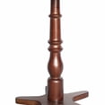 GDF Studio 16" Round Small End Table, Modern Wooden Pedestal Side Table ...