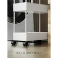 Bath Slimline 4-Tier Removable Storage Cart, Rolling Bathroom and ...