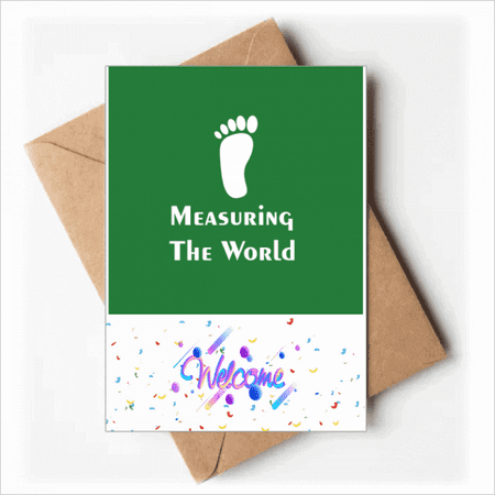measu world sports footsteps Welcome Back Greeting Cards Envelopes ...