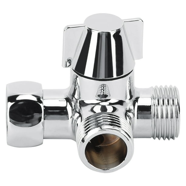 G1/2" Shower Three way T shaped Adapter Water Diverter Connector Toilet ...