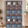 VEVOR Media Storage Cabinet, 9-Layer DVD Shelf Holds up to 756 CDs ...