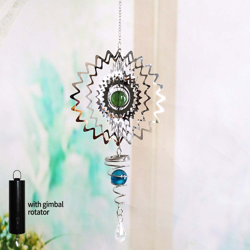 Mduoduo Chimes Wind Spinner Stainless Steel Kinetic 3D Metal Home ...