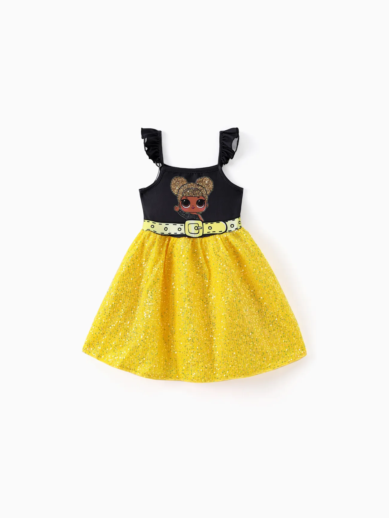 L.O.L. SURPRISE! Girls Dress Graphic Flutter Sleeves Sequins Outfits ...