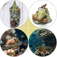 DEEPCRAFF Aquarium Accessories for Fish Tank Crocodile Shape Resin ...