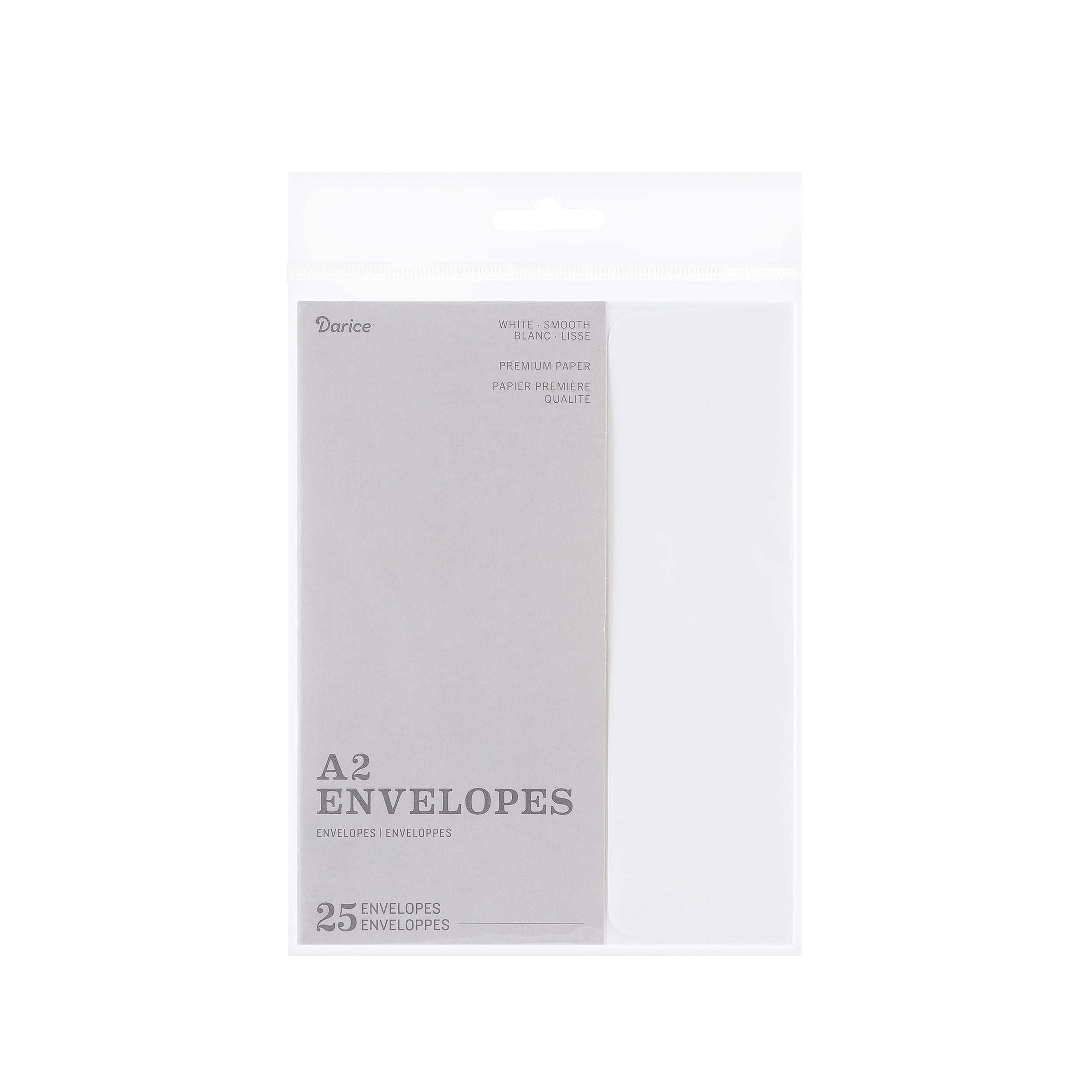 Darice Classic White Envelopes, 4.375 x 5.75 Inches, 25 Pieces ...