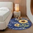 3.3ft Round Rug You Are My Sunshine Area Rugs for Living Room Bedroom ...