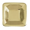 Square Paper Plates, 9 in, Gold Foil, 8ct - Walmart.com