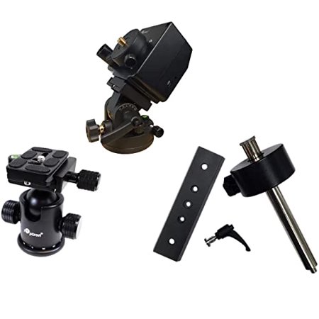 iOptron SkyTracker Pro Camera Mount with Polar Scope - Bundle with SkyTracker Ball Head v2 ...