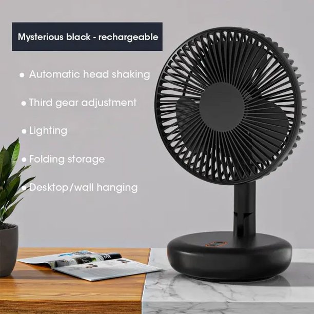 Stand Fan 6 Inch Folding Portable Telescopic Floor/USB with ...