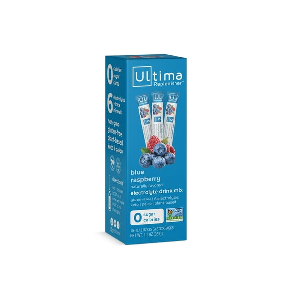 Ultima Replenisher Electrolyte Powder, Sugar Free Hydration Packets ...