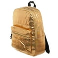 Gold Metallic Quilted 16inch backpack - Walmart.com