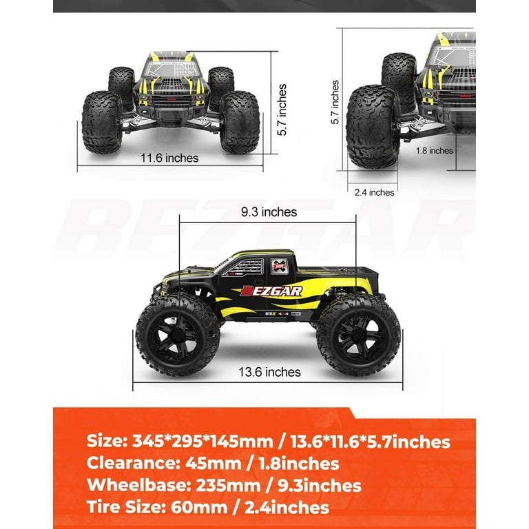 BEZGAR 1:10 Remote Control Cars For Adults, 42KM/H RC Cars, 48% OFF