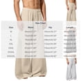 Admvng Mens Ice Silk Pants Drawstring Waist Casual Breathable Big ...