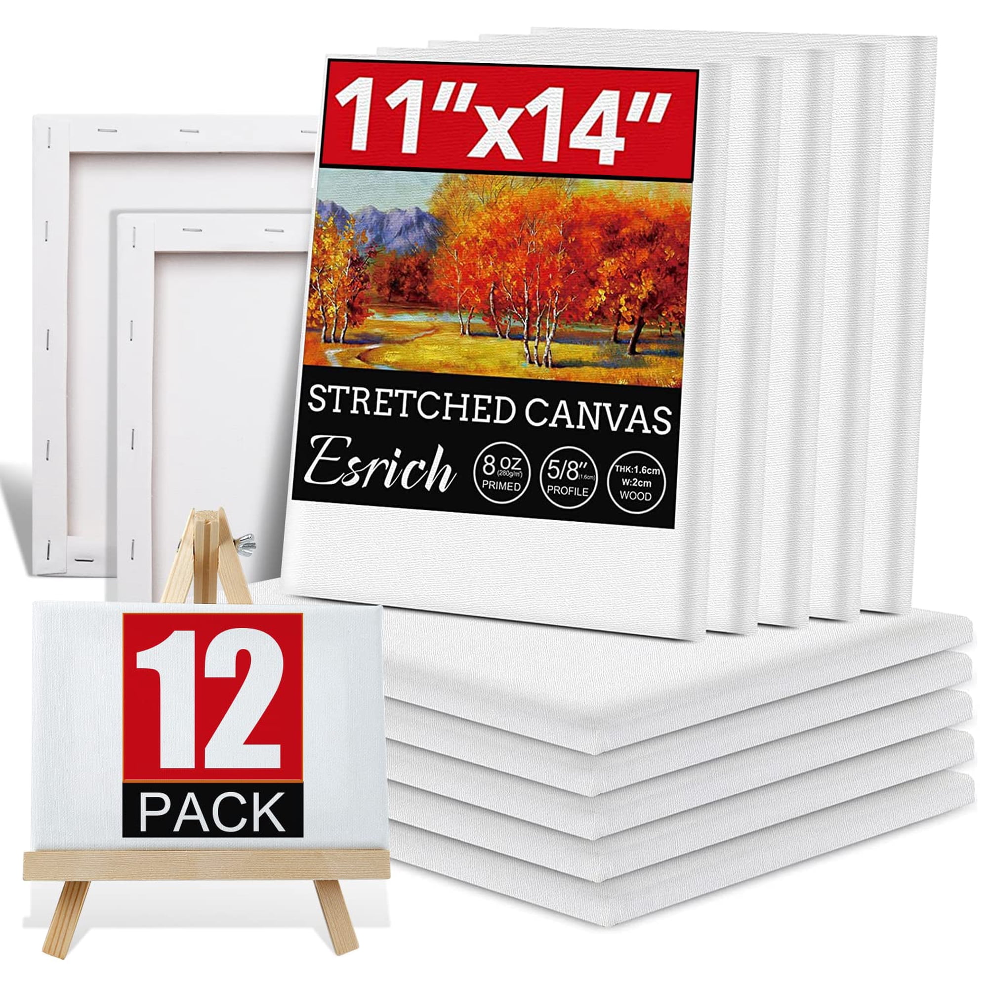 Click here for Esrich 12 Pack Canvases For Painting With 11x14  P... prices