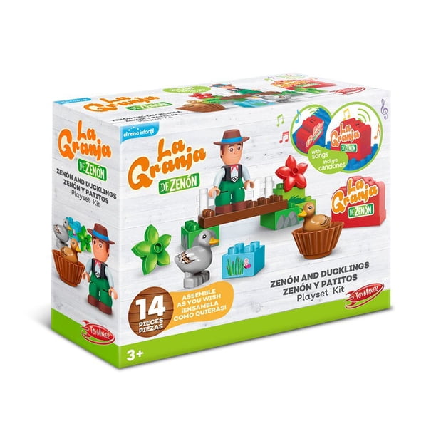La Granja de Zenón Playset Bloques Zenón y los Patitos 14 piezas El ...