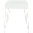 SAFAVIEH Cade Mid-Century Retro Two Drawer Desk, White - Walmart.com