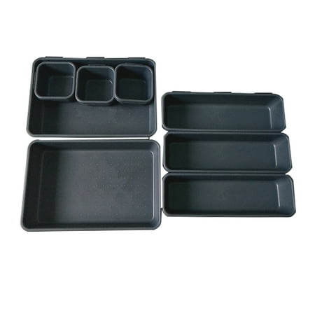 8Pcs Plastic Drawer Organizer Office Wardrobe Divider Desktop Sundry ...