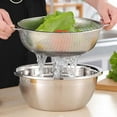 Coliware Stainless Steel Colander Set of 3, Micro-Perforated Strainers ...