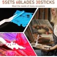 30 Pcs Paint Spatula Tools Plastic Painting Palette Knives White Art ...