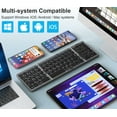 MoKo Portable Bluetooth Keyboard, Foldable, Multi-Device, USB-C ... MoKo Portable Bluetooth Keyboard, Foldable, Multi-Device, USB-C ...
