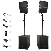Complete Professional 2000 Watts Complete PA System 6 Ch Mixer 10 ...