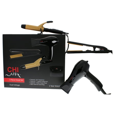CHI - CHI Air Travel 3 Piece Set with Mini Iron, Dryer, Curling Iron ...