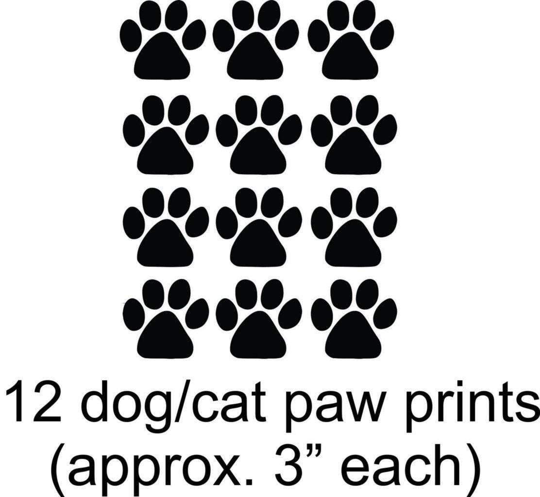 Vinyl Wall Quote Decals for Home - Animal Cat Dog Paw Stylish Wall ...