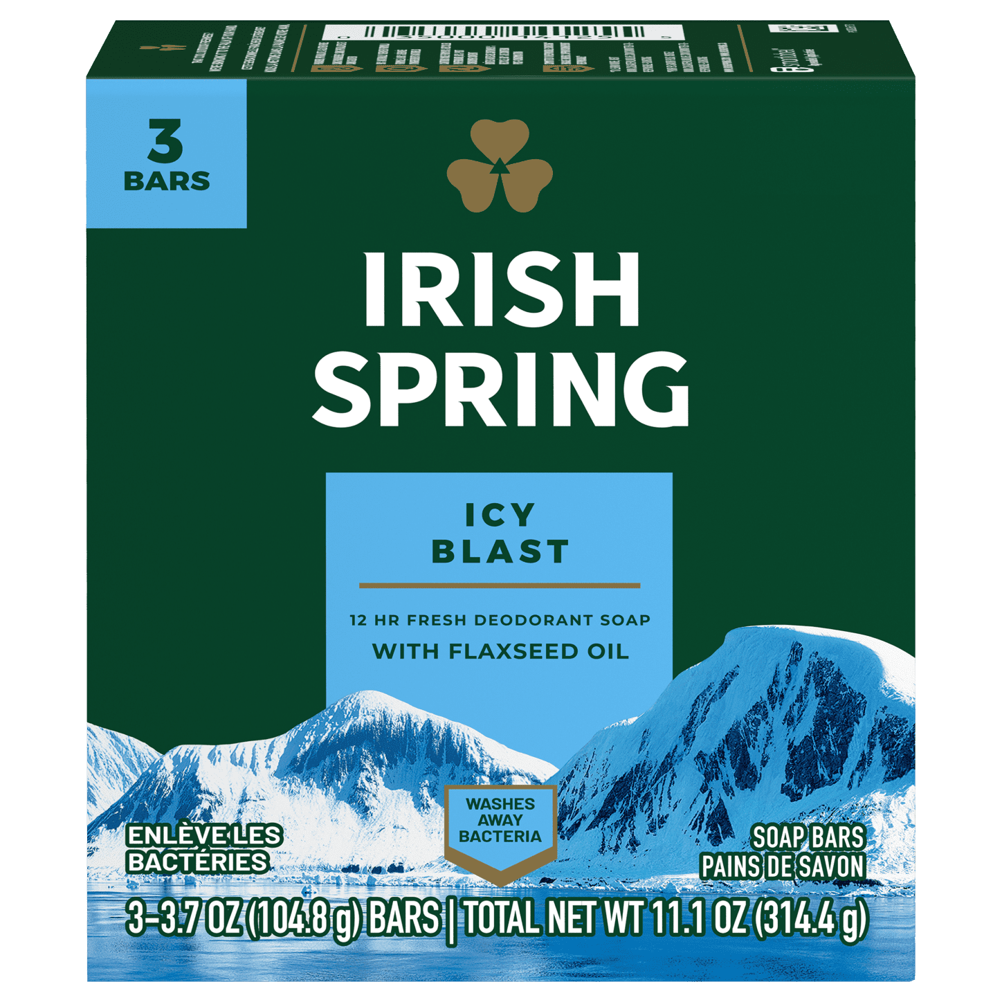 Irish Spring Bar Soap, Icy Blast, 3.75 Oz 3 Pack - Walmart.com