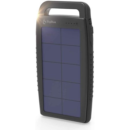 Solar Battery Charger 10000mAh IPX4 Waterproof Dual USB Ports Emergency ...