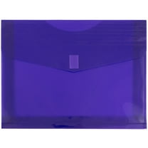 JAM Paper Plastic Expansion Envelopes, Hook & Loop Closure, #10 Booklet ...