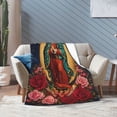 Virgin Mary Rose Blanket Gift Throw Blanket Religious Faith Gift for ...