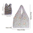 BBilaBu Magic Stretch Portable Flowers Foldable Handheld Bags,Pleated ...