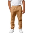 Boys Casual Solid Color Trousers Comfortable Elastic Waist Soft Blend ...