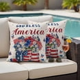 4th of July Outdoor Waterproof Throw Pillow Covers Set of 2 Red Blue ...
