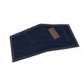 Blue Jean Style Wallet with Long Pocket on Outside Men Woman Billfold A ...
