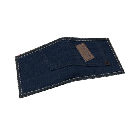 Rowena J - Blue Jean Style Wallet with Long Pocket on Outside Men Woman ...