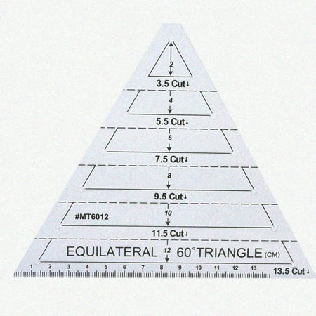QuiltEase Tri-Ruler: Precision Laser-Cut Acrylic for Easy Diagonal ...