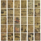 Vintage Handmade Kraft Scrapbook Paper 30 Sheets by CATaireen 5.8in*8 ...