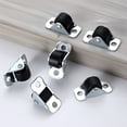 NEXAVKPR Quiet Rolling Mini Casters TPE Rubber Wheel & Metal Base for ...
